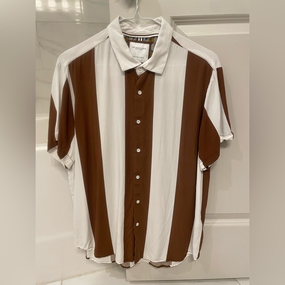 Denim & Flower | Shirts | Denim And Flower Ricky Singh Striped Button ...